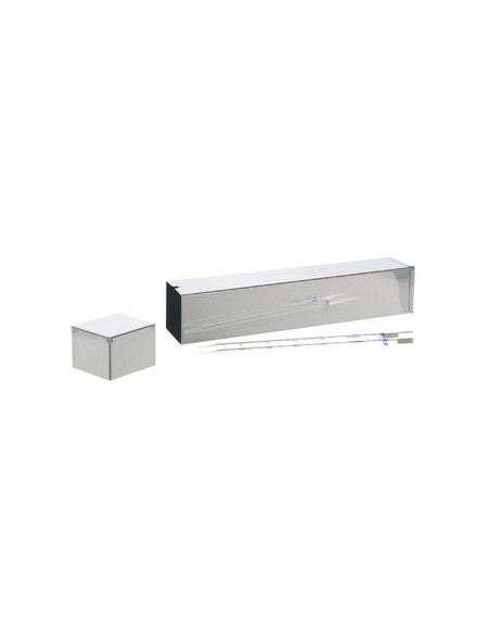 Pipette box square 18/10 Stainless steel height 290 mm