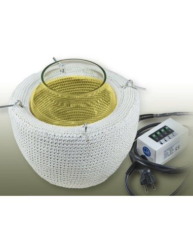 Heating mantles for reactions vessels flat flange 1L 450°C 500W 230V 2 ...